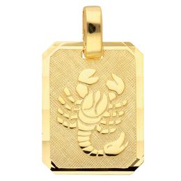 Adelia&acute;s Kettenanh&auml;nger ADELIA&acute;S "333 Gold Sternzeichen Anh&auml;nger Skorpion", gold, Schmuckanh&auml;nger, Damen, Skorpion, Gold, Kettenanh&auml;nger, Goldschmuck f&uuml;r Damen & Herren