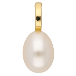 Adelia&acute;s Kettenanh&auml;nger ADELIA&acute;S "585 Gold Anh&auml;nger", gold, Schmuckanh&auml;nger, Damen, Gold, Kettenanh&auml;nger, mit S&uuml;&szlig;wasser Zuchtperle Goldschmuck f&uuml;r Damen
