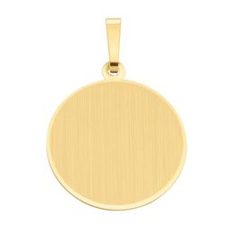 Adelia&acute;s Kettenanh&auml;nger ADELIA&acute;S "333 Gold Gravurplatte Anh&auml;nger &Oslash; 19,1 mm", gold, Schmuckanh&auml;nger, Damen, Gold, Kettenanh&auml;nger, Goldschmuck f&uuml;r Damen
