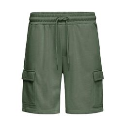 Sweatshorts Blend "Sweatshorts BHKarlos Sweat Cargo", Herren, Gr. XL, N-Gr, gr&uuml;n (duck gr&uuml;n), Obermaterial: 58% Baumwolle CO. 42% Polyester PES., Hosen Sweatshorts