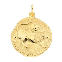 Adelia&acute;s Kettenanh&auml;nger ADELIA&acute;S "333 Gold Sternzeichen Anh&auml;nger L&ouml;we &Oslash; 18,2 mm", gold, Schmuckanh&auml;nger, Damen, L&ouml;we, Gold, Kettenanh&auml;nger, Goldschmuck f&uuml;r Damen & Herren