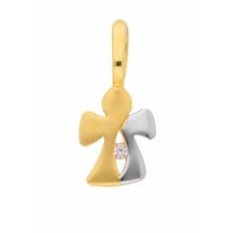 Adelia&acute;s Kettenanh&auml;nger ADELIA&acute;S "Engelanh&auml;nger 333 Gold ( 8K ) mit Zirkonia", silber, Schmuckanh&auml;nger, Damen, mit Zirkonia, Gold, Kettenanh&auml;nger, Goldanh&auml;nger Engel