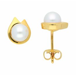 Adelia&acute;s Paar Ohrstecker ADELIA&acute;S "Perlen Ohrstecker Ohrringe 333 Gold ( 8K )", gold, Ohrringe, Damen, Damen, Gold, Goldohrringe Perle
