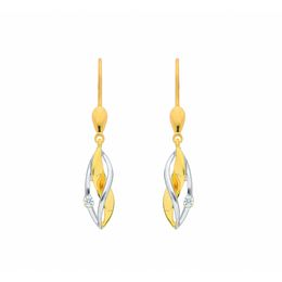 Adelia&acute;s Paar Ohrh&auml;nger ADELIA&acute;S "Ohrh&auml;nger Ohrringe 333 Gold ( 8K ) mit Zirkonia", silber, Ohrringe, Damen, Damen, Gold, Goldohrringe
