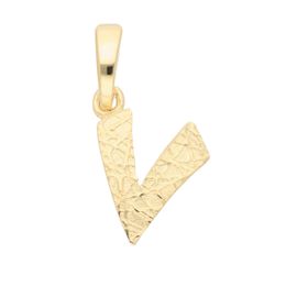 Adelia&acute;s Buchstabenanh&auml;nger ADELIA&acute;S "Buchstabenanh&auml;nger V 333 Gold ( 8K )", gold, Schmuckanh&auml;nger, Damen, Gold, Goldanh&auml;nger Buchstabe V