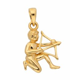 Adelia&acute;s Kettenanh&auml;nger ADELIA&acute;S "585 Gold Sternzeichen Anh&auml;nger Sch&uuml;tze", gold, Schmuckanh&auml;nger, Damen, Sch&uuml;tze, Gold, Kettenanh&auml;nger, Goldschmuck f&uuml;r Damen & Herren