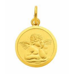 Adelia&acute;s Kette mit Anh&auml;nger ADELIA&acute;S "Damen 333 Gold Anh&auml;nger Amor &Oslash; 12 mm", gold, Halsketten, Damen, Gold, Schmuckset - Set mit Halskette