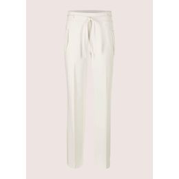 Madeleine Mode Jerseyhose MADELEINE "Schlupfhose Weite Jersey-Hose mit Bundfalten", Damen, Gr. 34, N-Gr, wei&szlig; (wollwei&szlig;), Obermaterial: 68% Viskose CV. 27% Polyester PES. 5% Elasthan EL., Modern, Hosen Jerseyhose