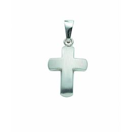 Adelia&acute;s Kettenanh&auml;nger ADELIA&acute;S "Kreuzanh&auml;nger 585 Wei&szlig;gold ( 14K )", silber, Schmuckanh&auml;nger, Damen, Gold, Kettenanh&auml;nger, Goldanh&auml;nger Kreuz
