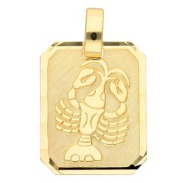 Adelia&acute;s Kettenanh&auml;nger ADELIA&acute;S "333 Gold Sternzeichen Anh&auml;nger Krebs", gold, Schmuckanh&auml;nger, Damen, Krebs, Gold, Kettenanh&auml;nger, Goldschmuck f&uuml;r Damen & Herren