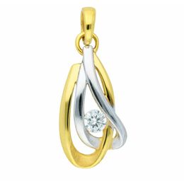 Adelia&acute;s Kettenanh&auml;nger ADELIA&acute;S "Anh&auml;nger 333 Gold ( 8K ) mit Zirkonia", silber, Schmuckanh&auml;nger, Damen, mit Zirkonia, Gold, Kettenanh&auml;nger, Goldanh&auml;nger