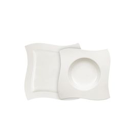 Villeroy & Boch Geschirr-Set VILLEROY & BOCH "Dinner Set NewWave 8er Set wei&szlig;", wei&szlig;, Porzellan, Geschirr-Sets, Geschirr-Set
