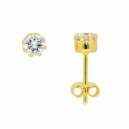 Adelia&acute;s Paar Ohrh&auml;nger ADELIA&acute;S "Ohrstecker Ohrringe 333 Gold ( 8K ) mit Zirkonia", gold, Ohrringe, Damen, Damen, Gold, Goldohrringe