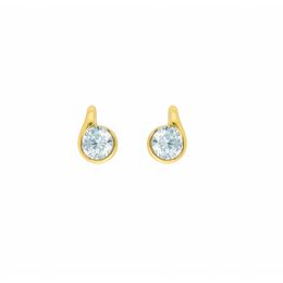 Adelia&acute;s Paar Ohrh&auml;nger ADELIA&acute;S "Ohrstecker Ohrringe 333 Gold ( 8K ) mit Zirkonia", gold, Ohrringe, Damen, Damen, Gold, Goldohrringe