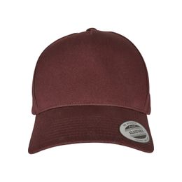 Flex Cap Flexfit "Flexfit Accessoires 5-Panel Curved Classic Snapback", Gr. onesize, braun (burgundy), 100% Baumwolle, unifarben, Caps