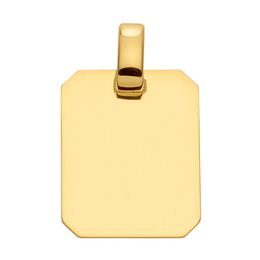 Adelia&acute;s Kettenanh&auml;nger ADELIA&acute;S "585 Gold Gravurplatte Anh&auml;nger", gold, Schmuckanh&auml;nger, Damen, Gold, Kettenanh&auml;nger, Goldschmuck f&uuml;r Damen