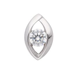 Adelia&acute;s Kettenanh&auml;nger ADELIA&acute;S "333 Wei&szlig;gold Anh&auml;nger", silber, Schmuckanh&auml;nger, Damen, mit Zirkonia, Gold, Kettenanh&auml;nger, mit Zirkonia Goldschmuck f&uuml;r Damen