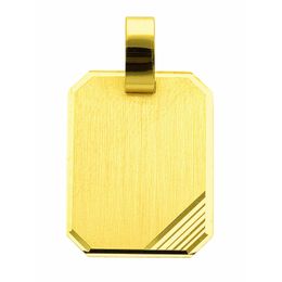 Adelia&acute;s Kettenanh&auml;nger ADELIA&acute;S "Gravurplatte 333 Gold ( 8K )", gold, Schmuckanh&auml;nger, Damen, Gold, Kettenanh&auml;nger, Goldanh&auml;nger
