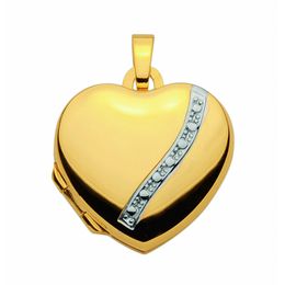 Adelia&acute;s Kette mit Anh&auml;nger ADELIA&acute;S "Damen 585 Gold Medaillon Anh&auml;nger", gold, Halsketten, Damen, Gold, Schmuckset - Set mit Halskette