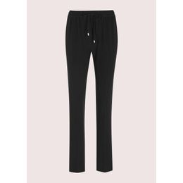 Madeleine Mode Jogger Pants MADELEINE "Joggpants Schlupfhose mit Bindeband", Damen, Gr. 38, N + K Gr, schwarz, Obermaterial: 91% Polyester PES. 9% Elasthan EL., Modern, schmal, Hosen, Edel Jogg Pants