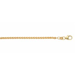 Adelia&acute;s Kette ohne Anh&auml;nger ADELIA&acute;S "Zopfkette Halskette 333 Gold ( 8K )" Gr. 45, gold, Halsketten, Damen, 45, Gold, Goldkette