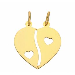 Adelia&acute;s Puzzleanh&auml;nger ADELIA&acute;S "Partneranh&auml;nger 333 Gold ( 8K )", gold, Schmuckanh&auml;nger, Damen, Gold, Goldanh&auml;nger Partneranh&auml;nger