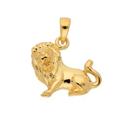 Adelia&acute;s Kettenanh&auml;nger ADELIA&acute;S "585 Gold Sternzeichen Anh&auml;nger L&ouml;we", gold, Schmuckanh&auml;nger, Damen, L&ouml;we, Gold, Kettenanh&auml;nger, Goldschmuck f&uuml;r Damen & Herren