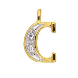 Adelia&acute;s Buchstabenanh&auml;nger ADELIA&acute;S "585 Gold Buchstabenanh&auml;nger", gold, Schmuckanh&auml;nger, Damen, 0,02 VVS = sehr sehr kleine Einschl&uuml;sse mit Diamant, Gold, mit Diamant Goldschmuck f&uuml;r Damen & Herren