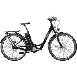 Z&uuml;ndapp E-Bike Z&Uuml;NDAPP "Green 3.7" Gr. 48, schwarz (blau, schwarz), Elektrofahrr&auml;der, 48cm, 28 Zoll (71,12cm), Pedelec, Elektrofahrrad f&uuml;r Damen u. Herren