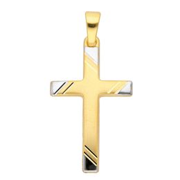 Adelia&acute;s Kettenanh&auml;nger ADELIA&acute;S "333 Gold Kreuz Anh&auml;nger", gold, Schmuckanh&auml;nger, Damen, Gold, Kettenanh&auml;nger, Goldschmuck f&uuml;r Damen & Herren
