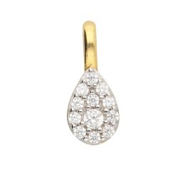 Adelia&acute;s Kettenanh&auml;nger ADELIA&acute;S "Anh&auml;nger 333 Gold ( 8K ) mit Zirkonia", silber, Schmuckanh&auml;nger, Damen, mit Zirkonia, Gold, Kettenanh&auml;nger, Goldanh&auml;nger