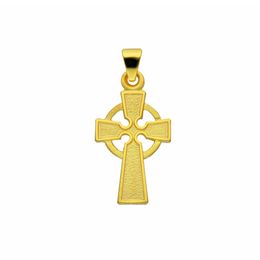 Adelia&acute;s Kette mit Anh&auml;nger ADELIA&acute;S "Damen & Herren 585 Gold Kreuz Anh&auml;nger", gold, Halsketten, Damen, Gold, Schmuckset - Set mit Halskette