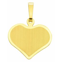Adelia&acute;s Kettenanh&auml;nger ADELIA&acute;S "Gravurplatte 585 Gold ( 14K )", gold, Schmuckanh&auml;nger, Damen, Gold, Kettenanh&auml;nger, Goldanh&auml;nger