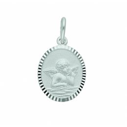 Adelia&acute;s Kettenanh&auml;nger ADELIA&acute;S "Medaille Amor 585 Wei&szlig;gold ( 14K )", silber, Schmuckanh&auml;nger, Damen, Gold, Kettenanh&auml;nger, Goldanh&auml;nger Amor