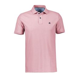 Poloshirt Lerros "Poloshirt Herren COOL & DRY atmungsaktiv Piqu&eacute;", Herren, Gr. L, vivid rose, 60% Baumwolle, 40% Polyester, ohne Ausschnitt, Shirts, Trocknet schnell, angenehm k&uuml;hl, pflegeleicht, kurzarm, einfarbig