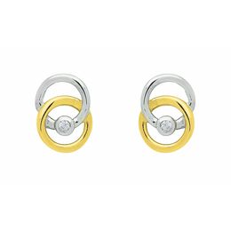 Adelia&acute;s Paar Ohrh&auml;nger ADELIA&acute;S "Ohrstecker Ohrringe 333 Gold ( 8K ) mit Zirkonia", silber, Ohrringe, Damen, Damen, Gold, Goldohrringe