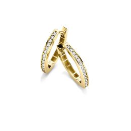 Adelia&acute;s Paar Creolen ADELIA&acute;S "Creolen Ohrringe aus 333 Gelbgold", gold, Ohrringe, Damen, Damen, Gold, mit Zirkonia
