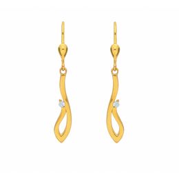 Adelia&acute;s Paar Ohrh&auml;nger ADELIA&acute;S "Ohrh&auml;nger Ohrringe 333 Gold ( 8K ) mit Zirkonia", gold, Ohrringe, Damen, Damen, Gold, Goldohrringe
