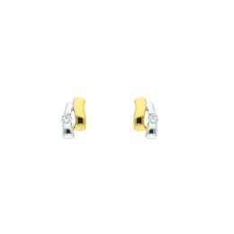 Adelia&acute;s Paar Ohrh&auml;nger ADELIA&acute;S "Ohrstecker Ohrringe 333 Gold ( 8K ) mit Zirkonia", silber, Ohrringe, Damen, Damen, Gold, Goldohrringe