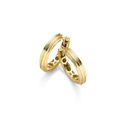 Adelia&acute;s Paar Creolen ADELIA&acute;S "Creolen Ohrringe aus 333 Gelbgold", gold, Ohrringe, Damen, Damen, Gold, mit Zirkonia