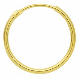 Adelia&acute;s Paar Creolen ADELIA&acute;S "25 mm ⌀ R&ouml;hrchencreolen Ohrringe 585 Gold ( 14K )", gold, Ohrringe, Damen, Damen, Gold, Goldohrringe