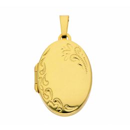 Adelia&acute;s Medallionanh&auml;nger ADELIA&acute;S "Medaillon 333 Gold ( 8K )", gold, Schmuckanh&auml;nger, Damen, Gold, Goldanh&auml;nger