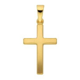 Adelia&acute;s Kettenanh&auml;nger ADELIA&acute;S "585 Gold Kreuz Anh&auml;nger", gold, Schmuckanh&auml;nger, Damen, Gold, Kettenanh&auml;nger, Goldschmuck f&uuml;r Damen & Herren