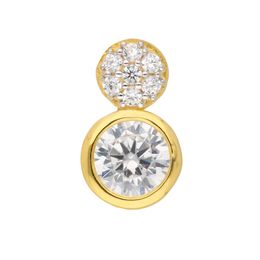Adelia&acute;s Kettenanh&auml;nger ADELIA&acute;S "333 Gold Anh&auml;nger", gold, Schmuckanh&auml;nger, Damen, mit Zirkonia, Gold, Kettenanh&auml;nger, mit Zirkonia Goldschmuck f&uuml;r Damen