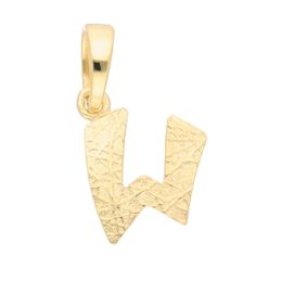Adelia&acute;s Buchstabenanh&auml;nger ADELIA&acute;S "Buchstabenanh&auml;nger W 333 Gold ( 8K )", gold, Schmuckanh&auml;nger, Damen, Gold, Goldanh&auml;nger Buchstabe W