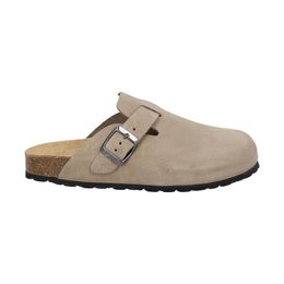 Hausschuh CMP "NAVARRO WMN SLIPPERS", Damen, Gr. 37, beige (sesamo), Leder, Schuhe Hausschuh