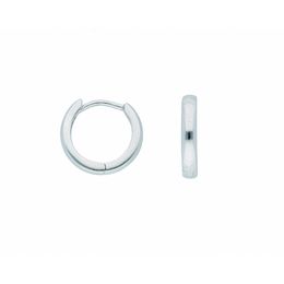 Adelia&acute;s Paar Creolen ADELIA&acute;S "12 mm ⌀ Creolen Ohrringe 333 Wei&szlig;gold ( 8K )", silber, Ohrringe, Damen, Damen, Gold, Goldohrringe