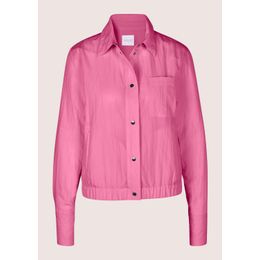 Madeleine Mode Langarmbluse MADELEINE "Hemdbluse Blusenshirt mit Brusttasche", Damen, Gr. 36, rosa (himbeersorbet), Obermaterial: 93% Lyocell CLY. 7% Polyamid PA., Modern, gerade, Blusen, Breite Manschetten