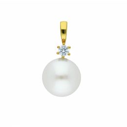 Adelia&acute;s Kettenanh&auml;nger ADELIA&acute;S "333 Gold Anh&auml;nger", gold, Schmuckanh&auml;nger, Damen, mit Zirkonia, Gold, Kettenanh&auml;nger, mit Zirkonia Goldschmuck f&uuml;r Damen