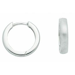 Adelia&acute;s Paar Creolen ADELIA&acute;S "13,3 mm ⌀ Creolen Ohrringe 375 Wei&szlig;gold ( 9K )", silber, Ohrringe, Damen, Damen, Gold, Goldohrringe